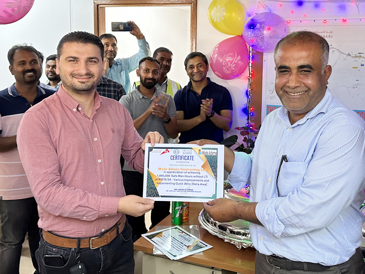 3 Million Safe Man-hours at RTA project R1015 / 5A - Wade Adams ...