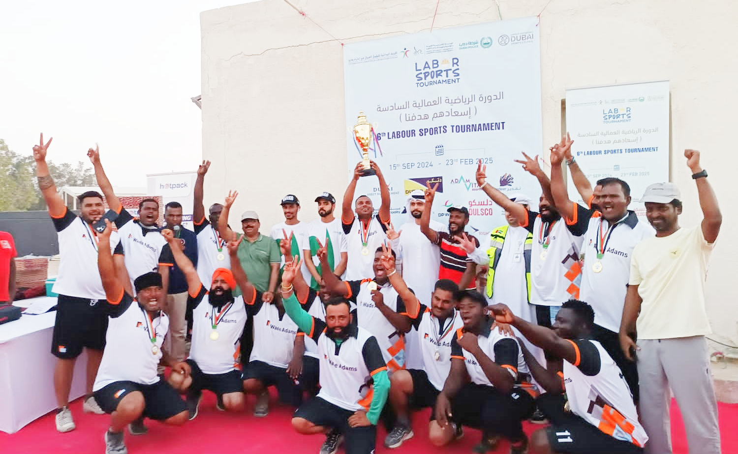 Wade Adams are the tug of war champions - Wade Adams Contracting LLC